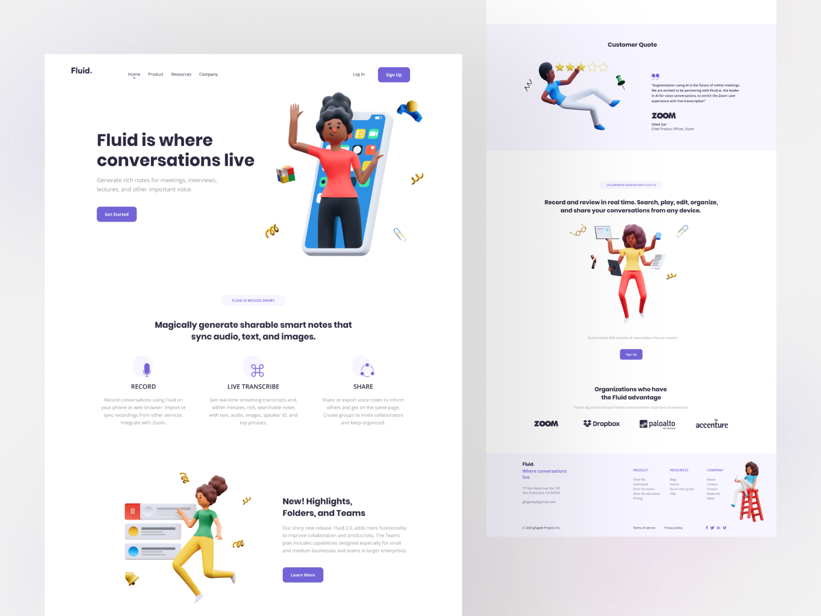 Fluid Messaging - Web App Exploration by Asif Howlader on Dribbble