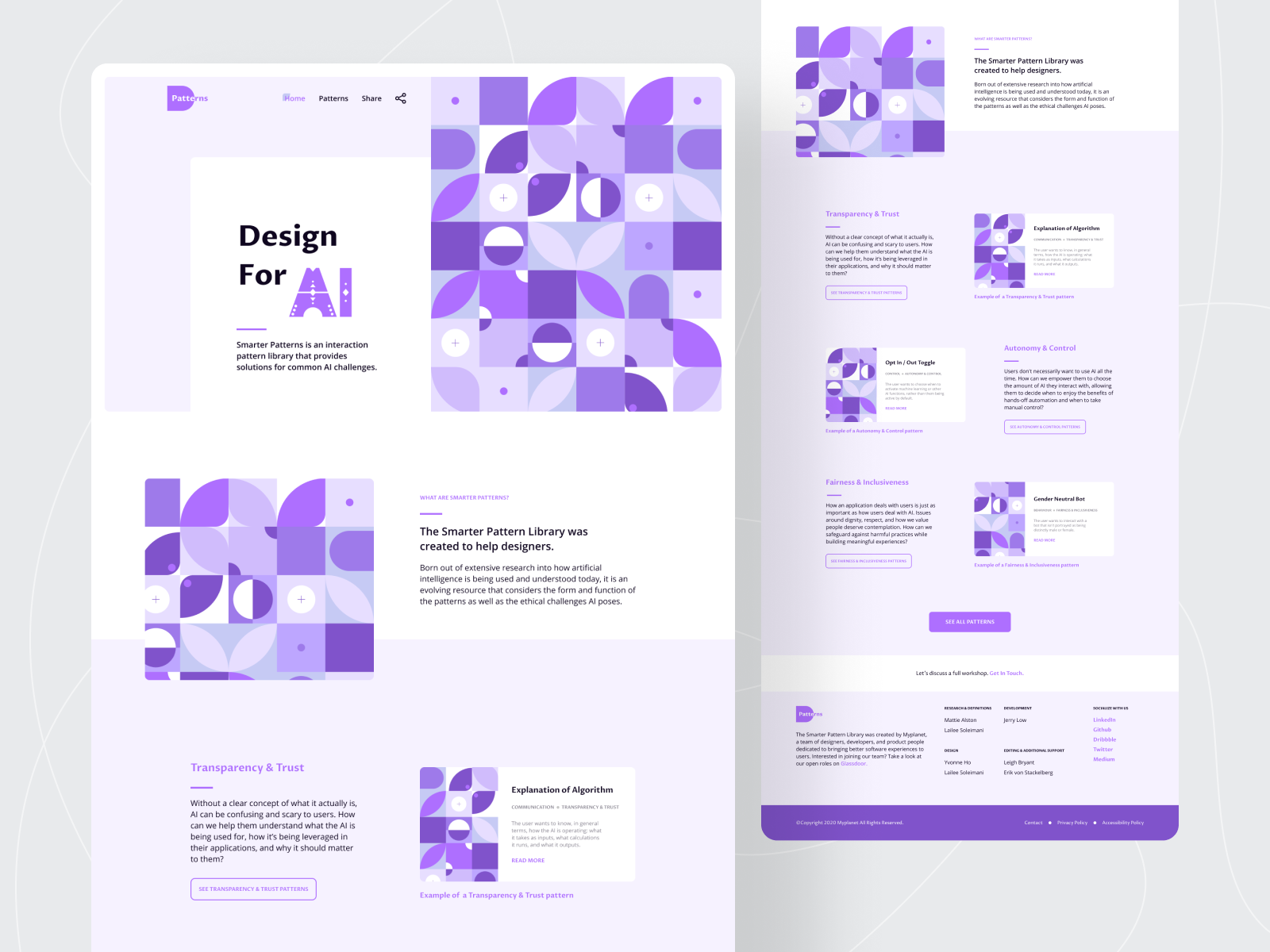 Pattern - Landing Page by Asif Howlader on Dribbble