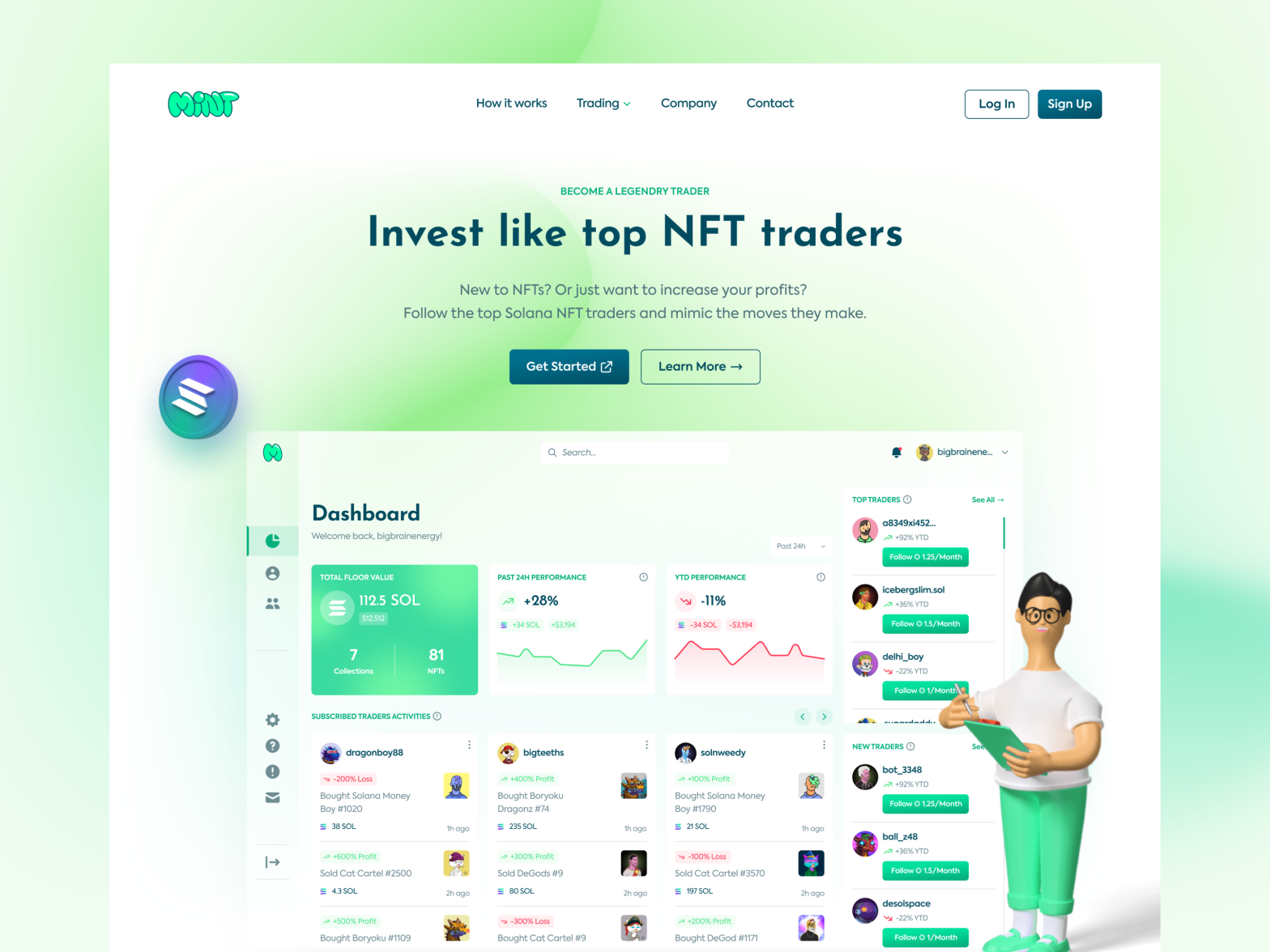 NFT Landing Page Header by Asif Howlader on Dribbble