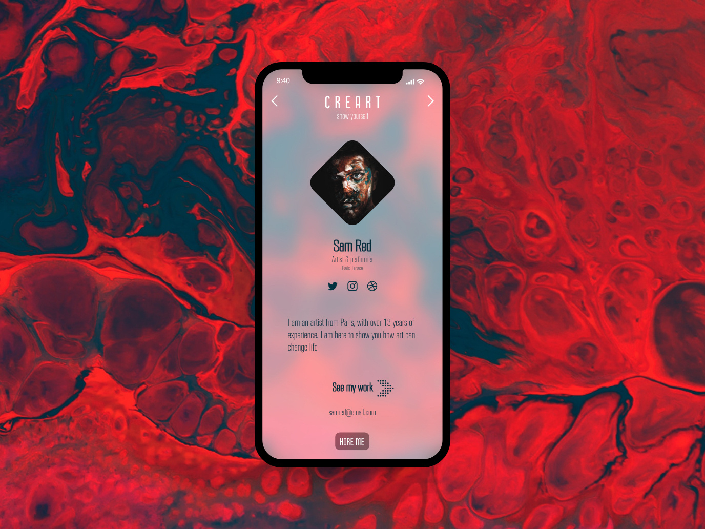 User profile by Anna Piecha on Dribbble
