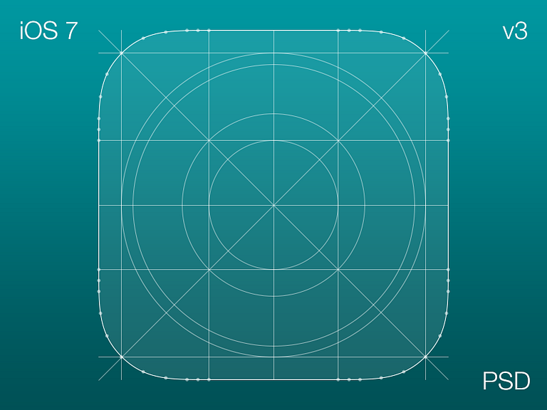 iOS 7 Icon Grid V3 by Heath Gerlock on Dribbble