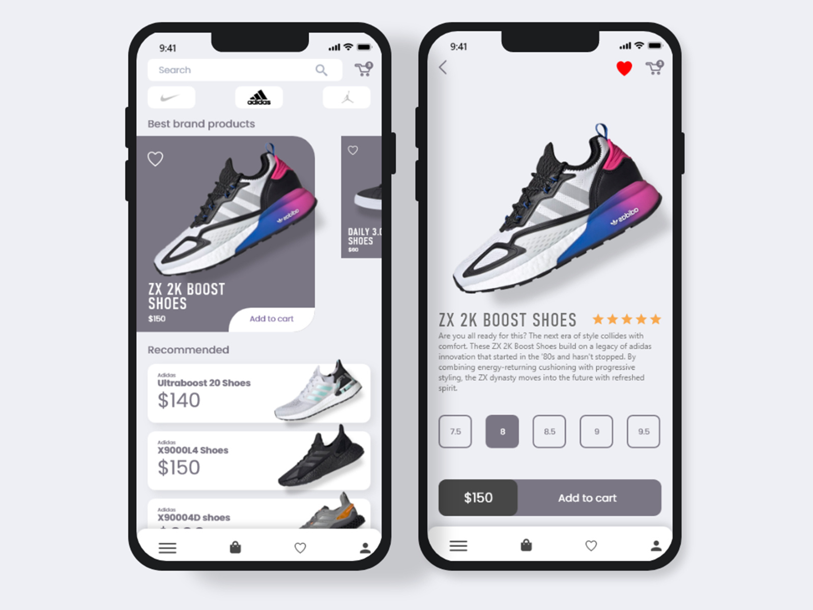 Shoe Mobile App by Chukwudi Ananti on Dribbble