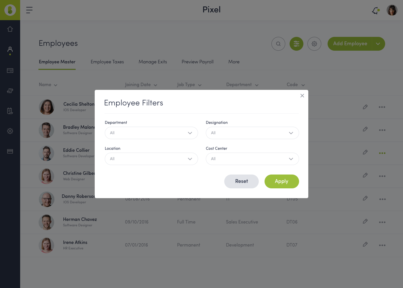 Dribbble - home_employee_filter.png by Dimple Bhavsar