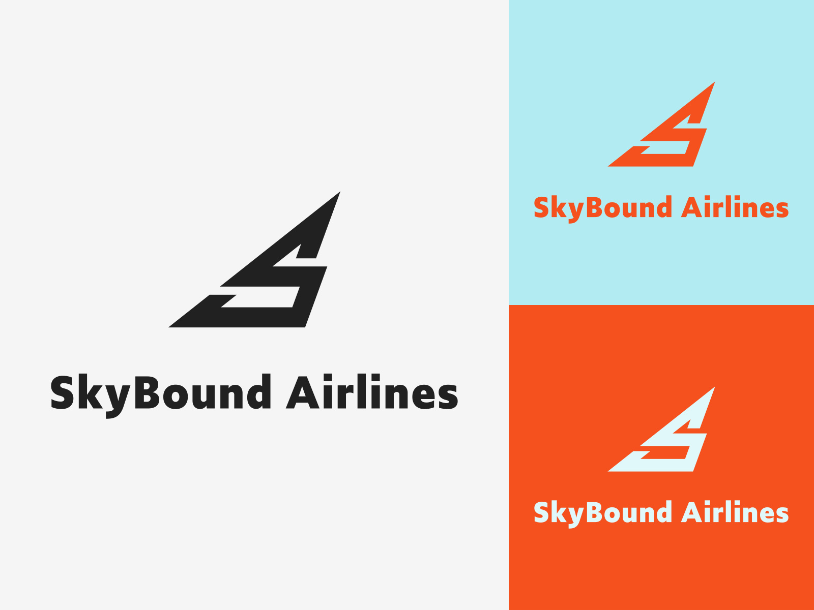 SkyBound Airlines -Daily Logo Challenge Logo 12/50 by Aryne on Dribbble