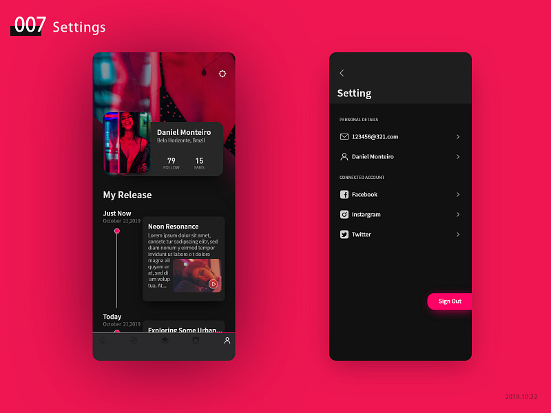 Settings UI designs, themes, templates and downloadable graphic ...