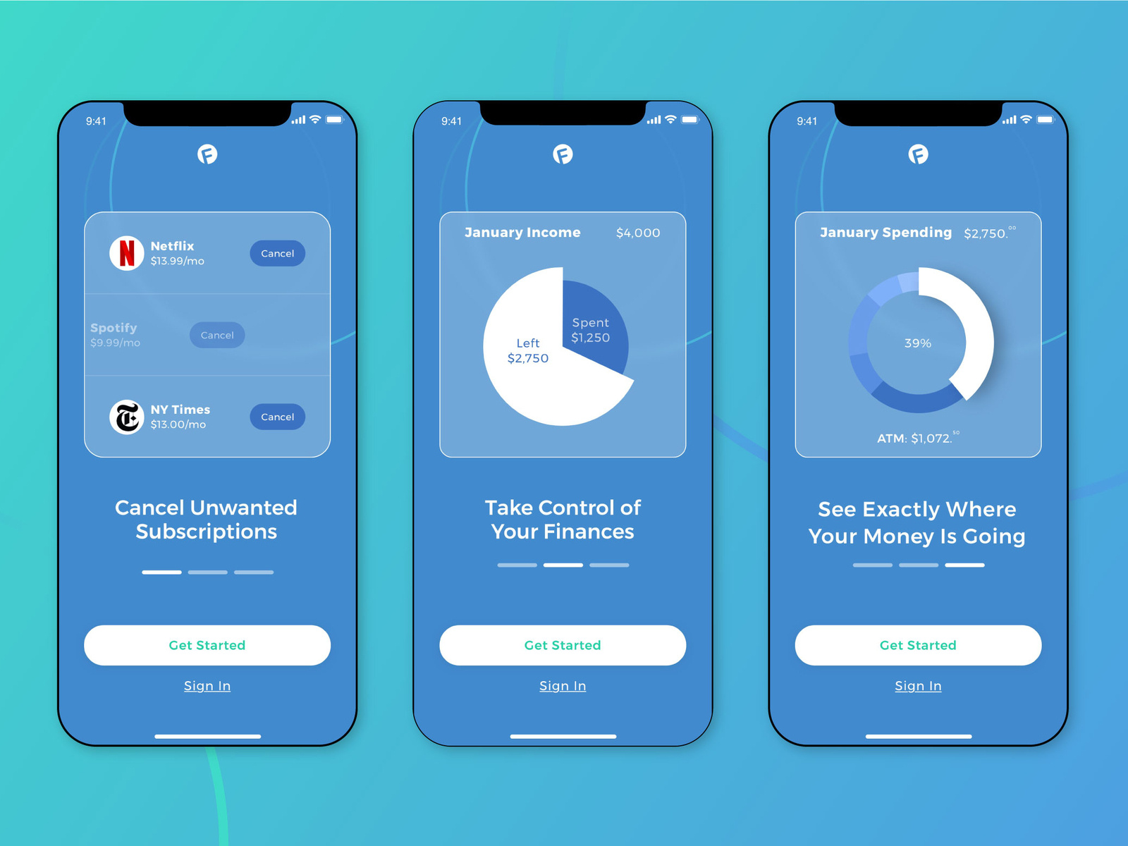 Onboarding Screens for Finance App by Aurora Phan on Dribbble