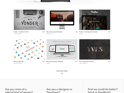 Marketplace Template by Michael Martinho on Dribbble