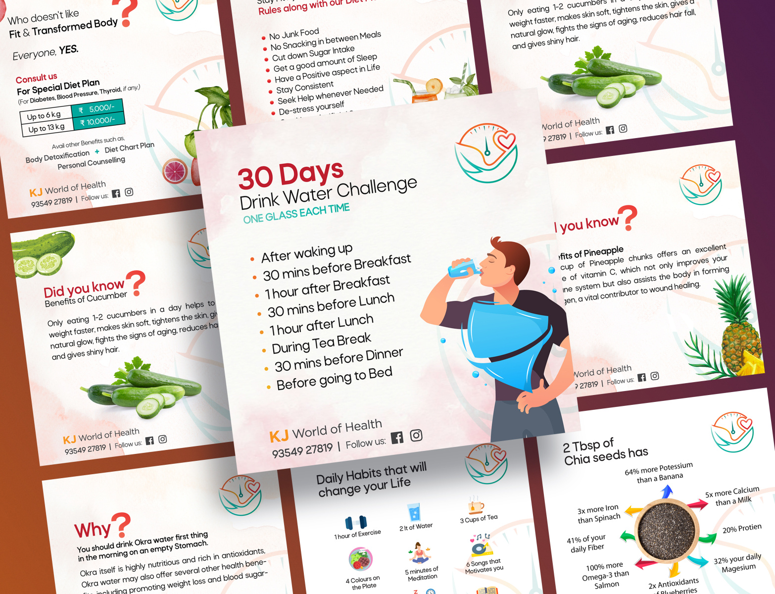 Nutritionist & Dietitian Social Media Post by Make Me Brand on Dribbble