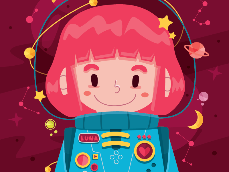 Astro Girl by salestinus sustyo h on Dribbble