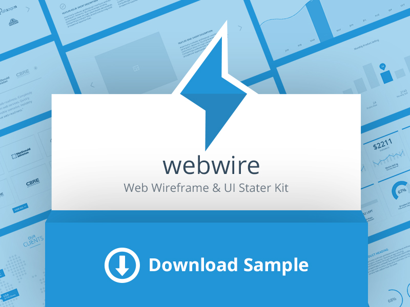 WebWire - Web Wireframe & UI Stater Kit by Amir Vhora on Dribbble