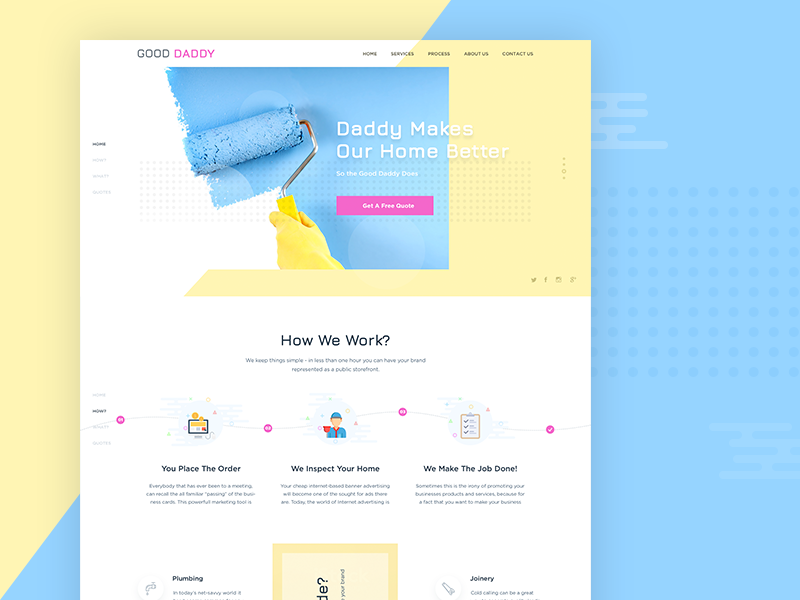 Home Maintenance Website Design by Masum Rana on Dribbble