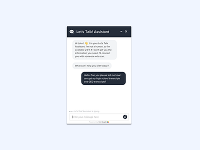 Chatbot by James McLain on Dribbble