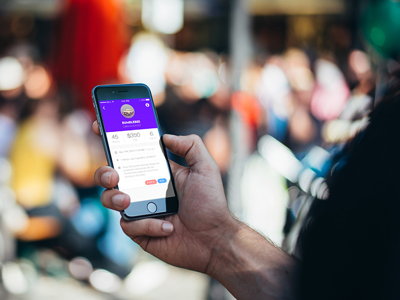 TrafficTickets tracking app by Jackie on Dribbble