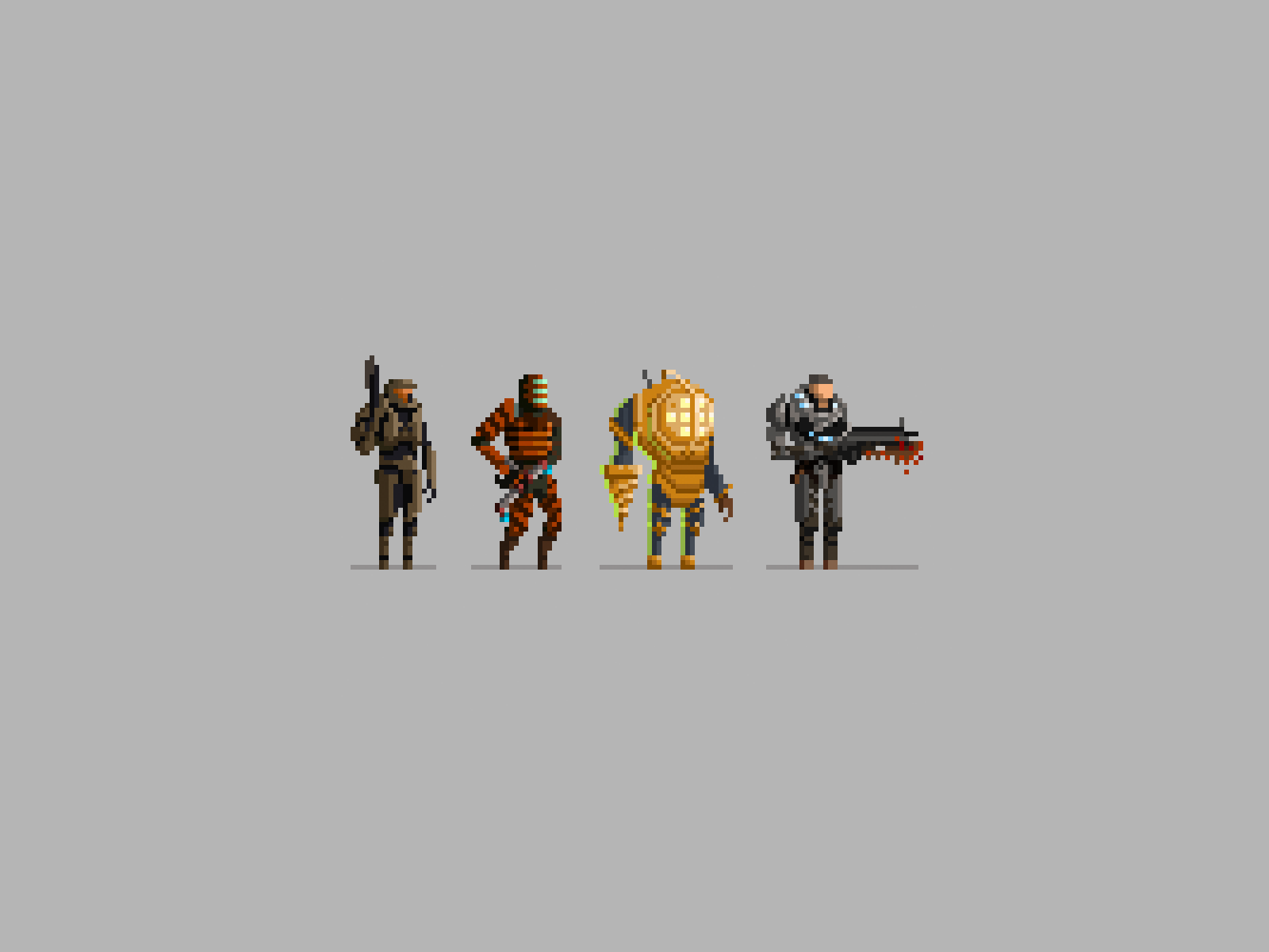 8Bit Game Characters "Hi Res" by Michael B. Myers Jr. on Dribbble