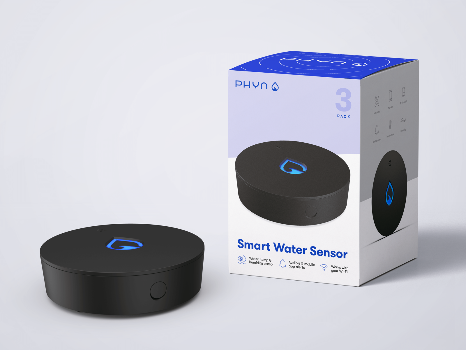 Phyn Water Sensor Packaging by Dirk Rowe on Dribbble