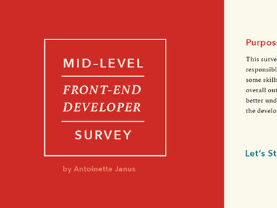 Survey Mockup by Antoinette Janus on Dribbble