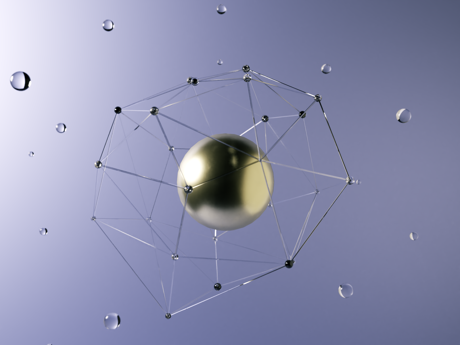 Wired sphere with Blender 3D by Dóra Drágán on Dribbble