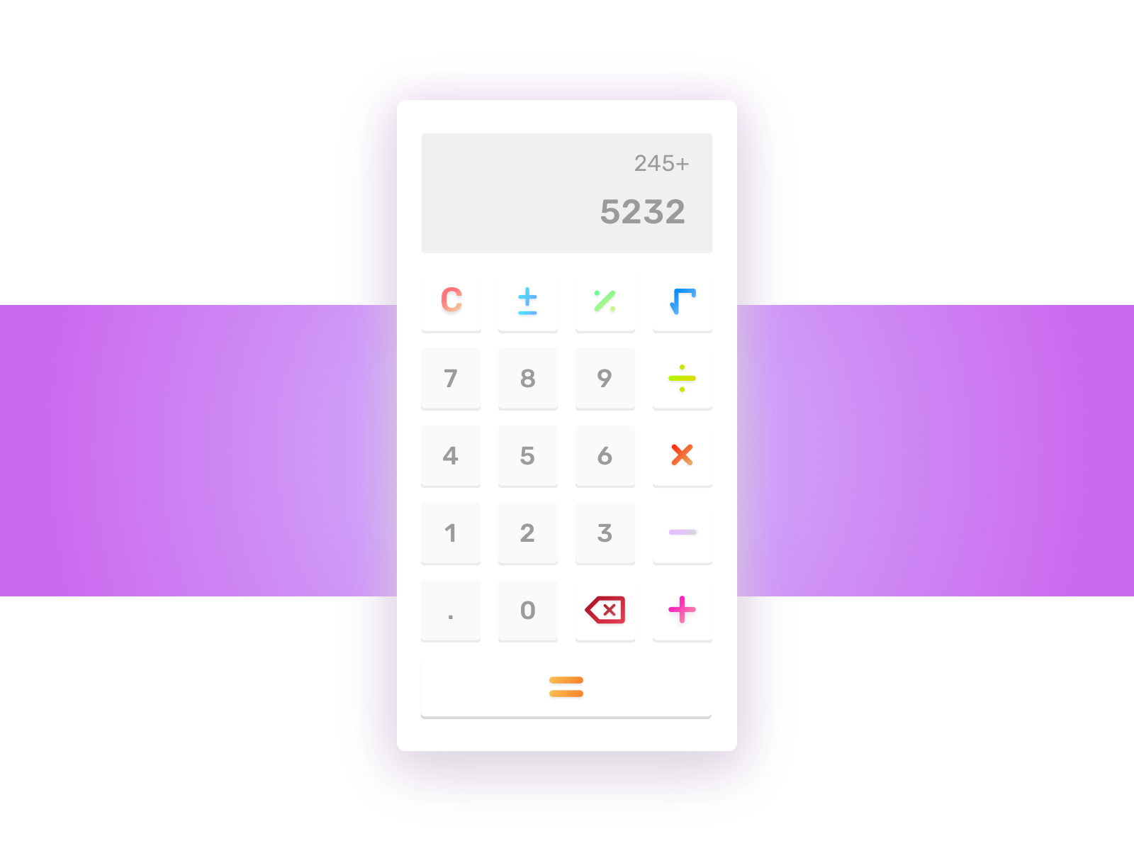 Calculator by Dóra Drágán on Dribbble