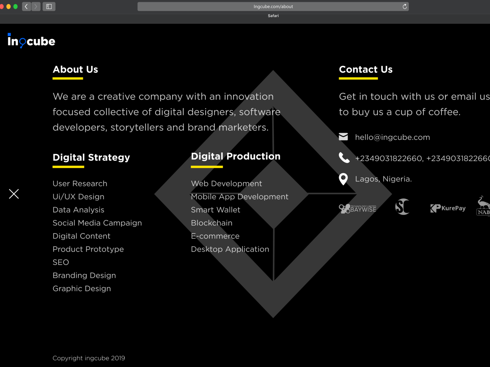 Incube web landing page Expanded by Daniel Abayomi on Dribbble