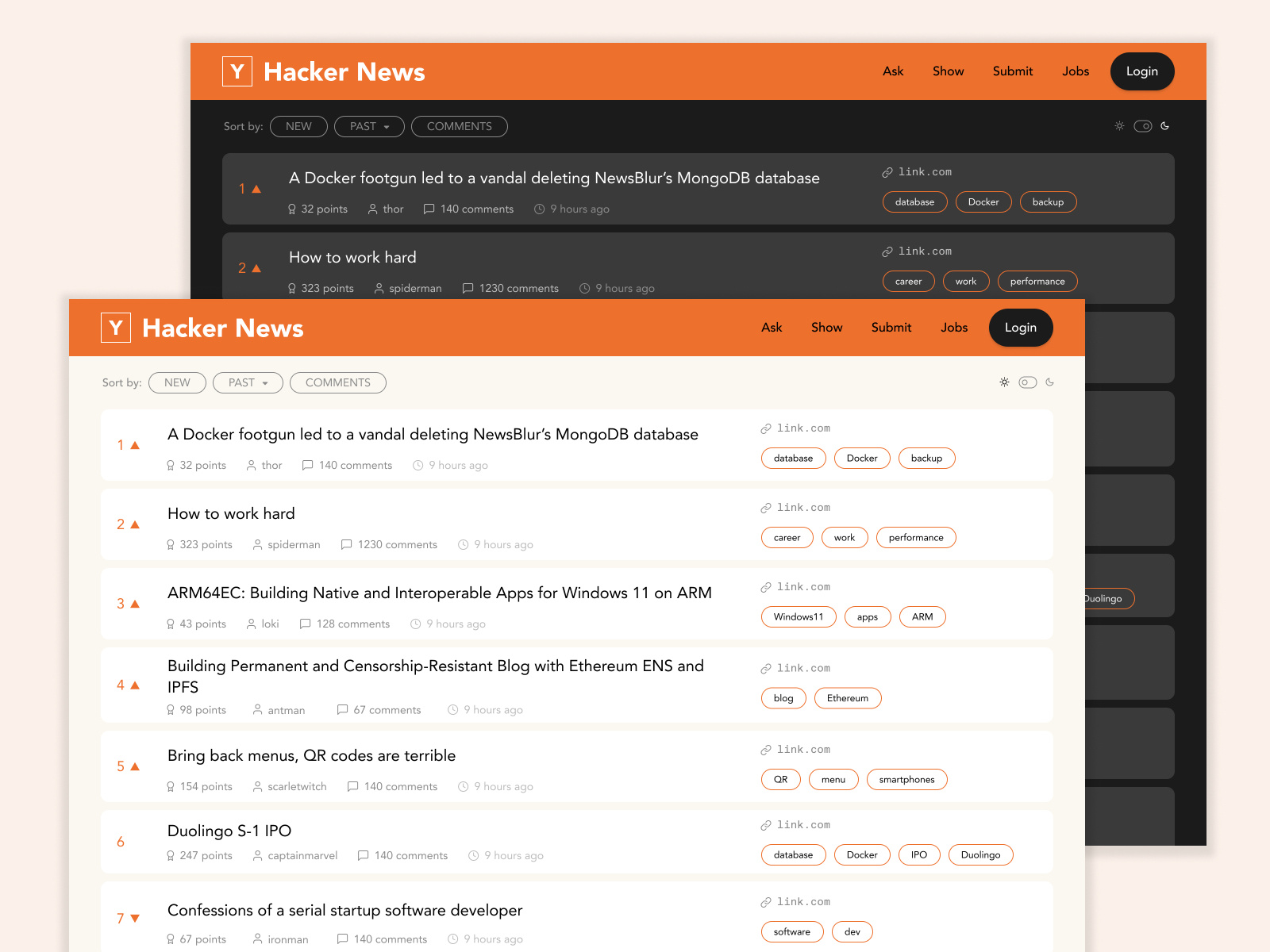 Hacker News Redesign Concept by Margherita Perugini on Dribbble Hacker News Redesign Concept by Margherita Perugini on Dribbble