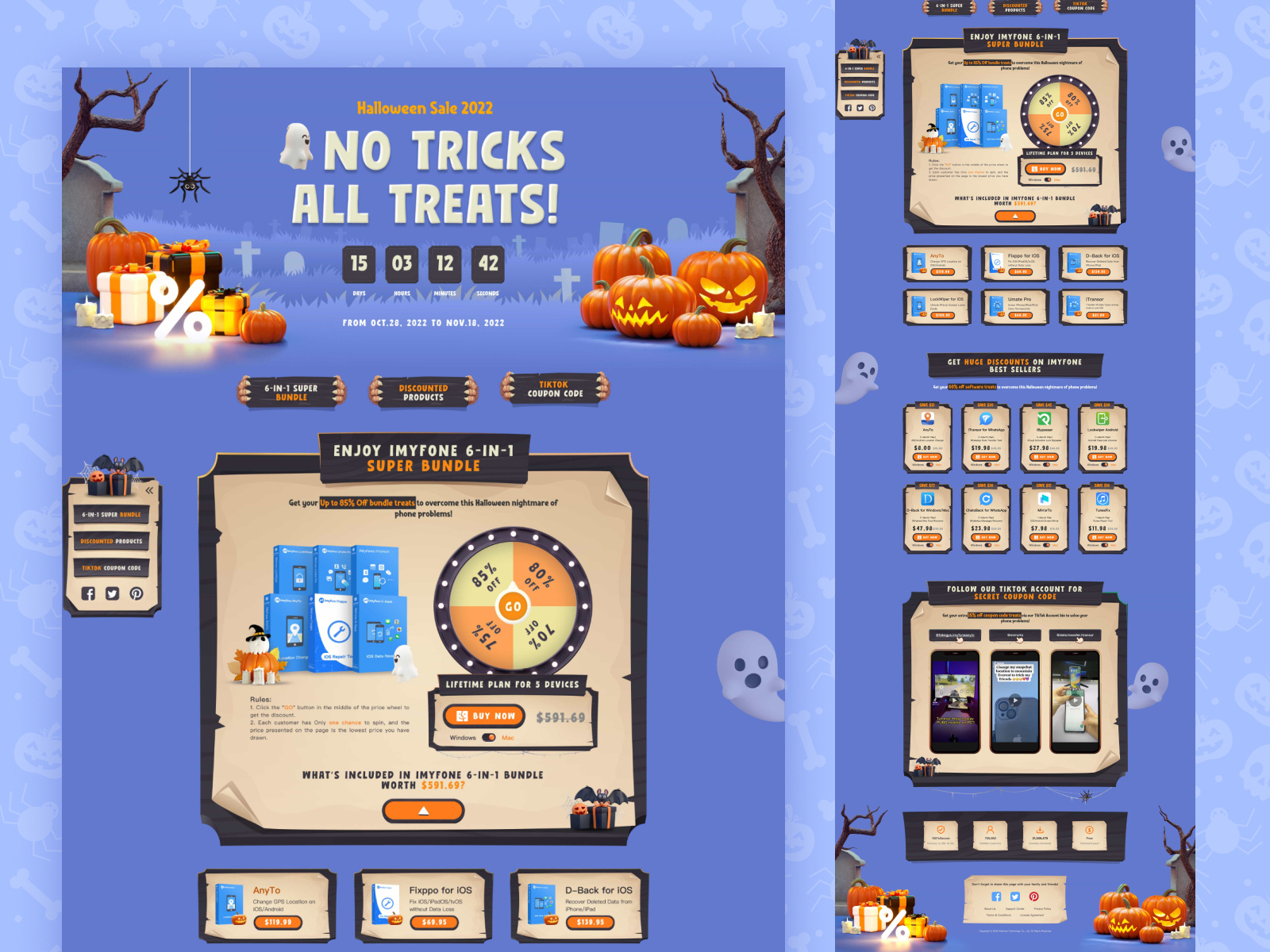 Halloween Event Website by Rohn on Dribbble