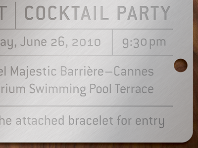 Hang Tag Metal by steve catanzaro on Dribbble