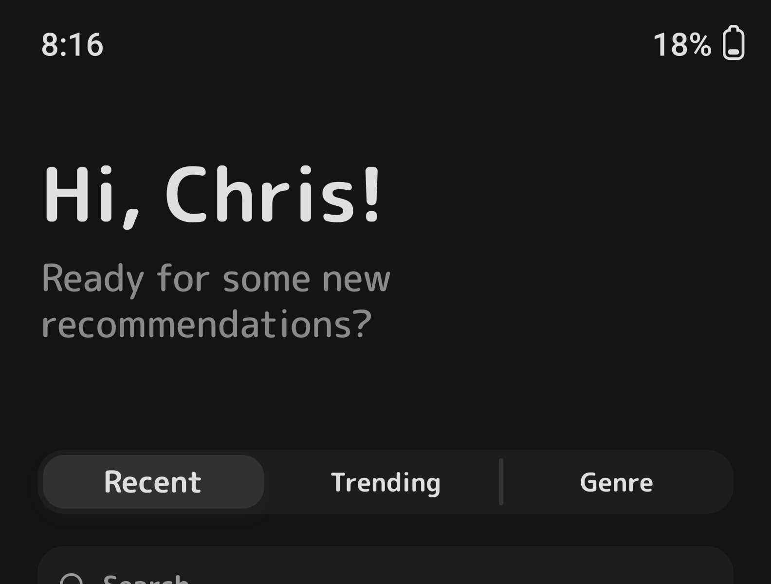 Song Recommendations by Chris Coulthard on Dribbble