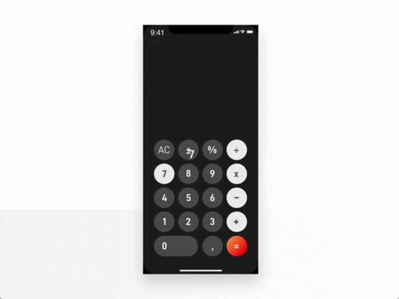 Daily UI 04 - Calculator by Robin Piquemal on Dribbble