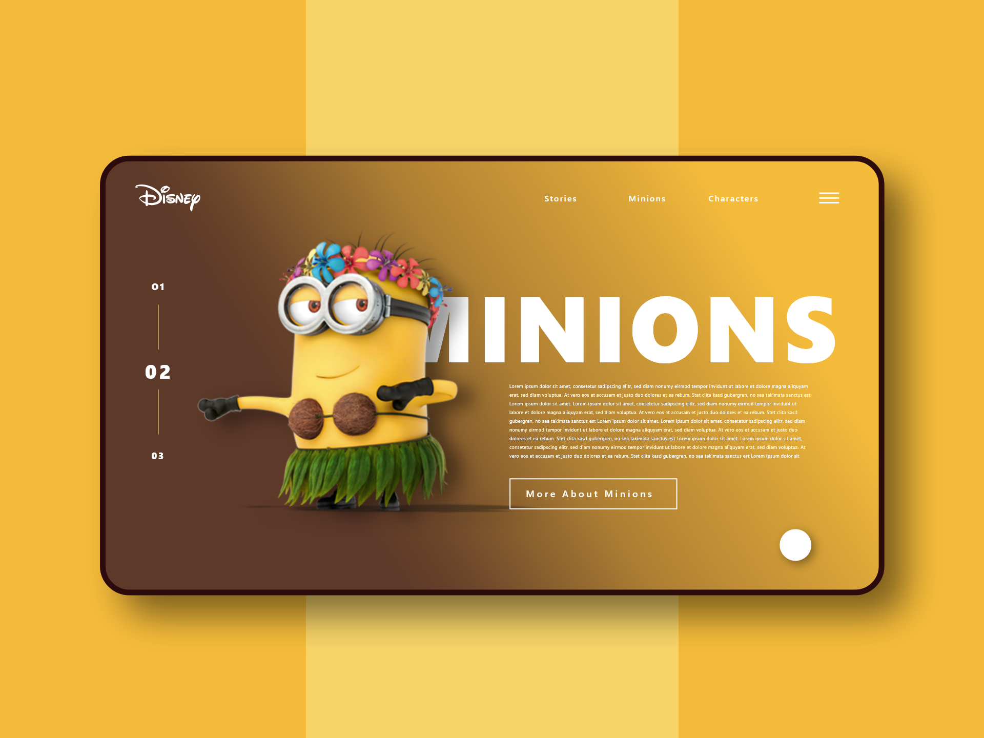 Minions Website Concept by Damilola Emmanuel Akinosun on Dribbble