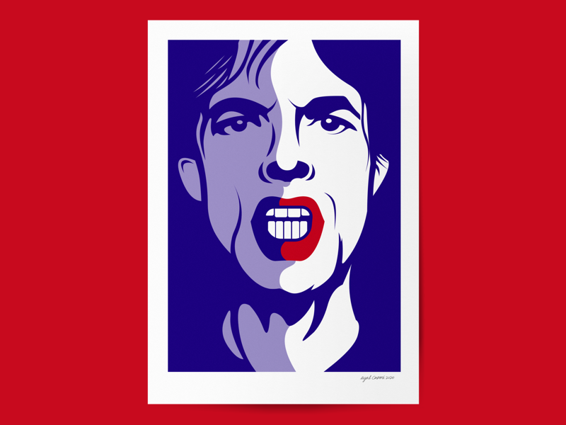 Mick Jagger Tongue Logo