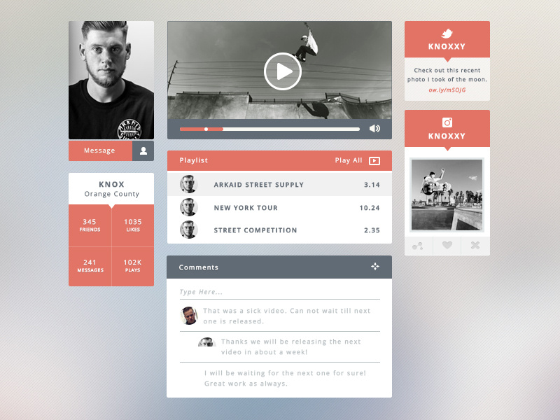 User Interface by Shea Lewis on Dribbble