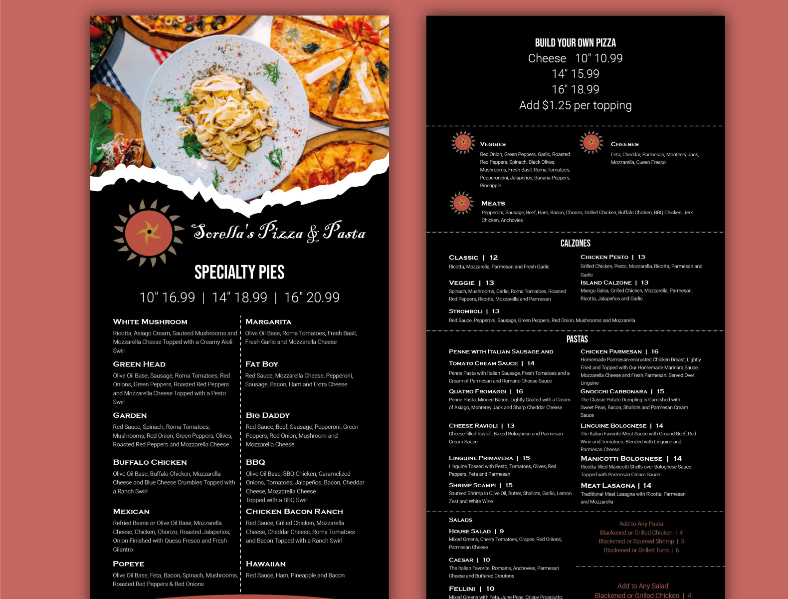 Menu card by Tania Nasrin on Dribbble