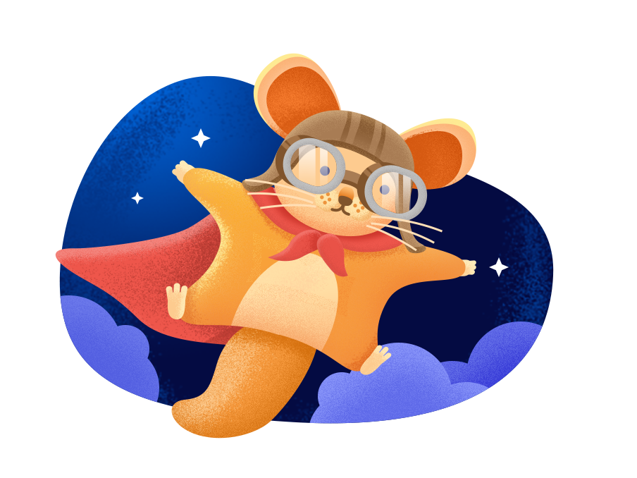 fiying mouse by hanaitai on Dribbble