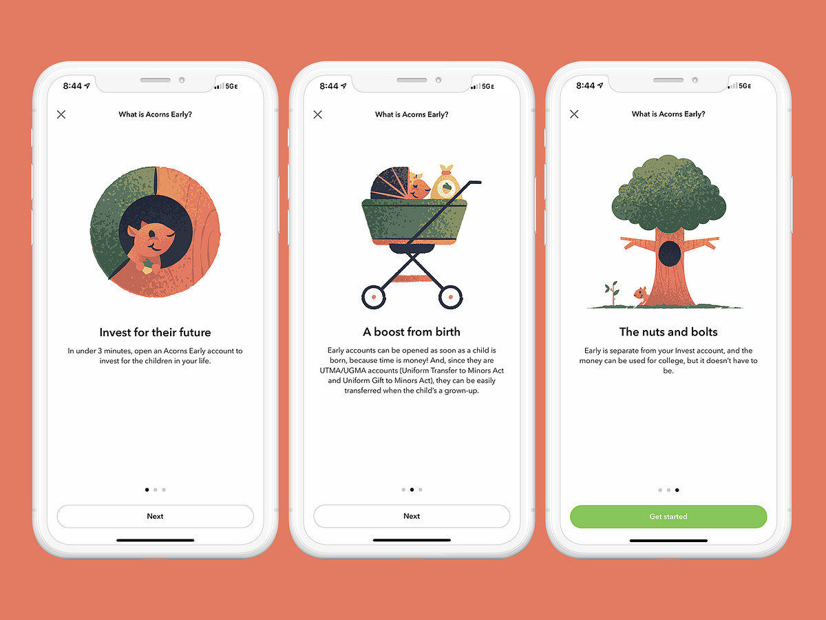 Acorns Early™ Illustrations PT. 2 by Adam Grason for Acorns on Dribbble