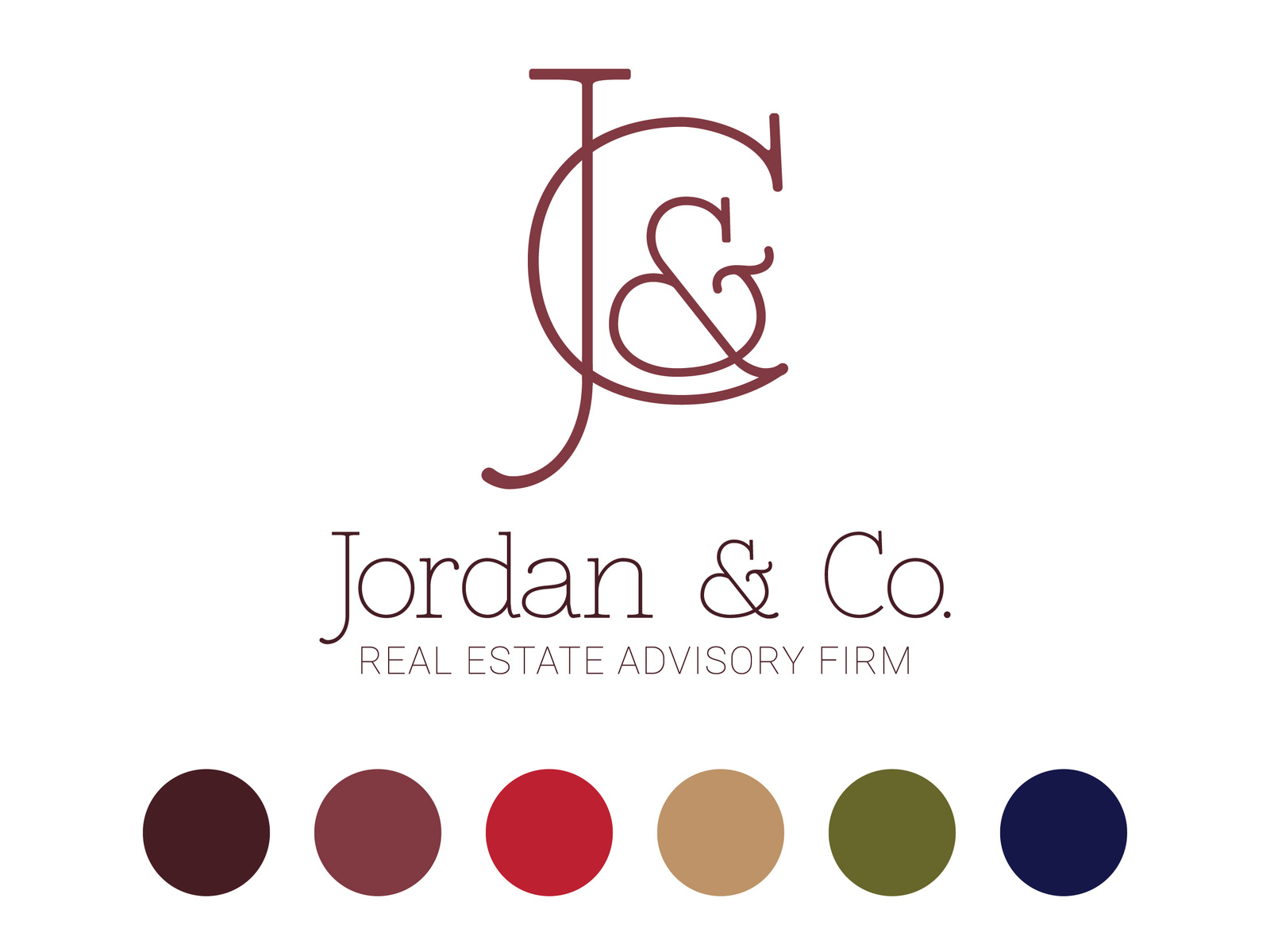 Jordan & Co (Real Estate Advisory Firm) Monogram Logo by Victoria ...