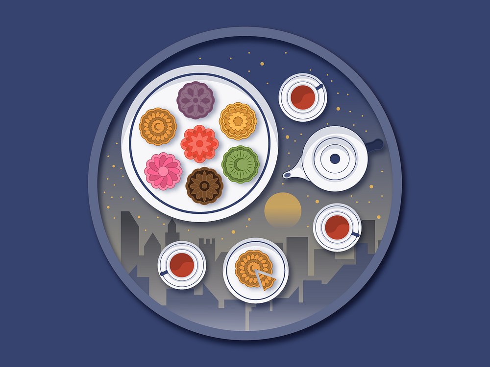 Mooncake Festival designs, themes, templates and downloadable graphic ...