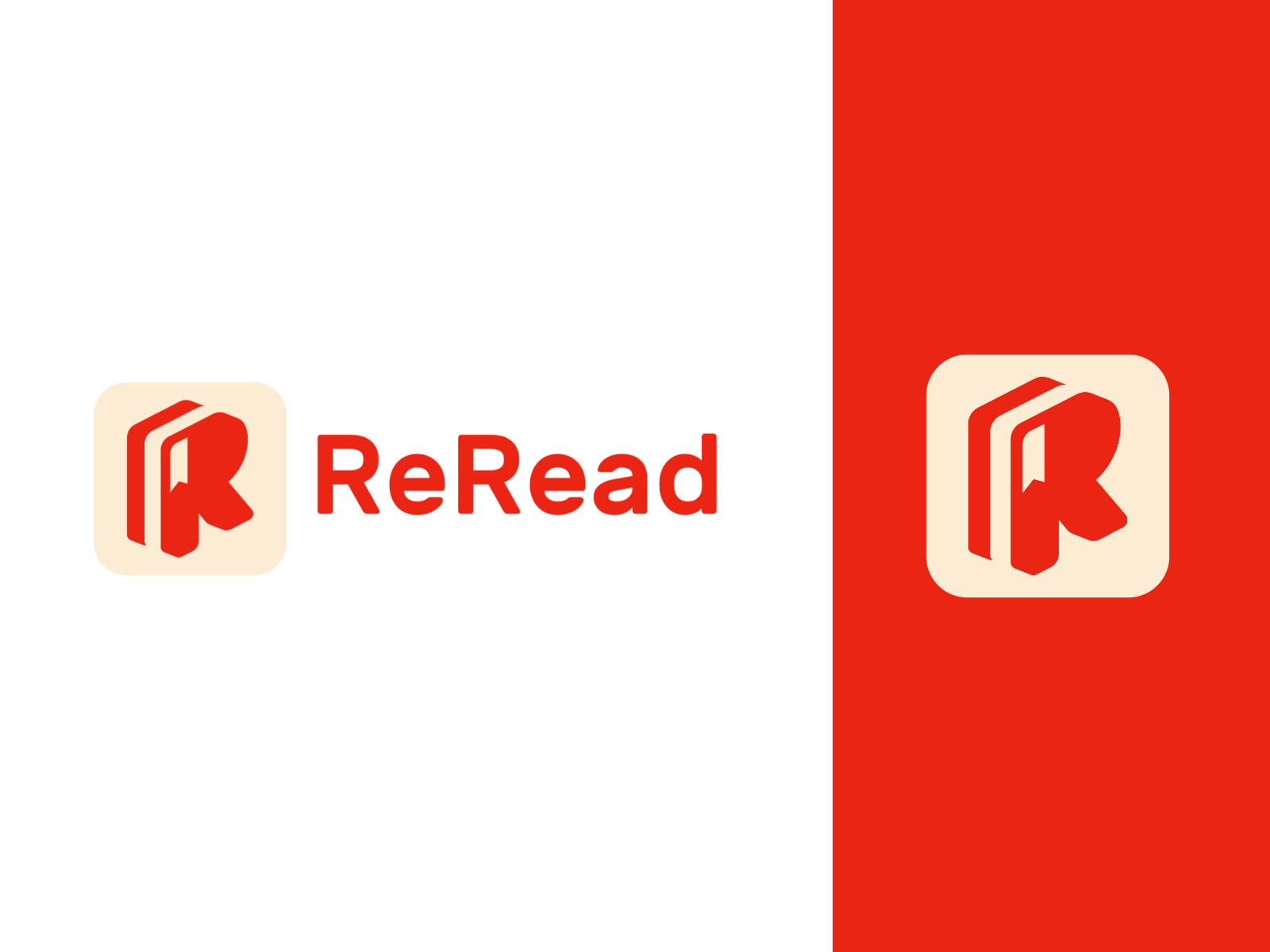 ReRead Logo Design by Lorena AbdulKhalek on Dribbble