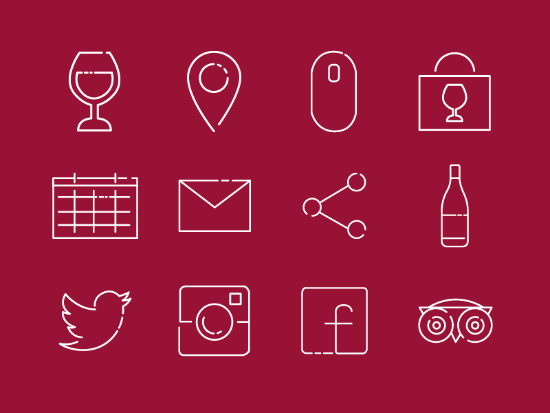 custom icon set by Andrew Wolson on Dribbble