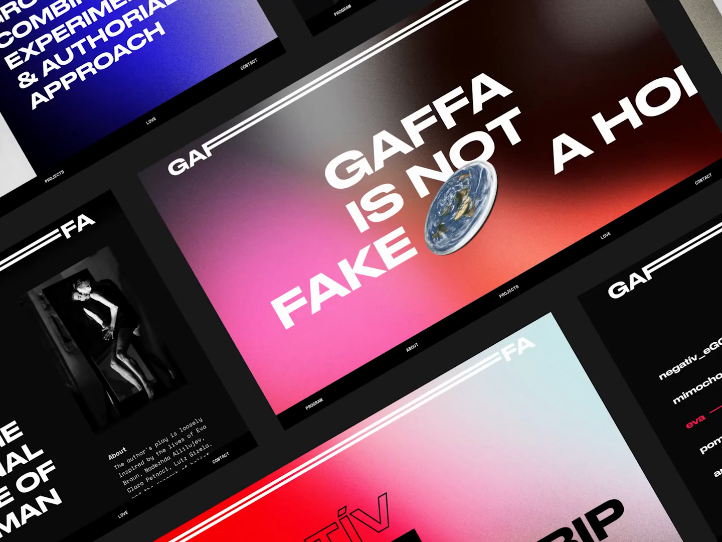 Gaffa Website by Michal Skvarenina on Dribbble