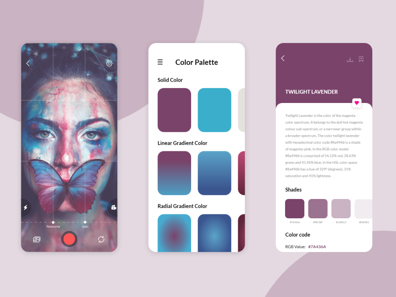 Color Palette and Picker App by Saravanan on Dribbble