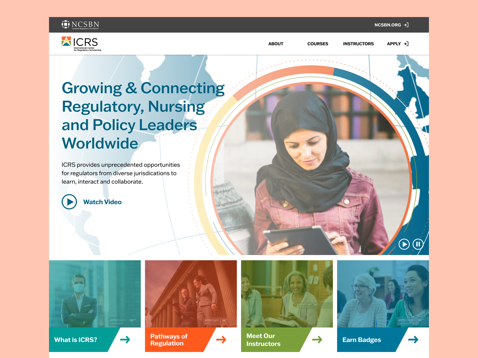 ICRS Website Design & Development by Heather Taylor on Dribbble