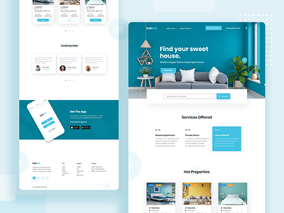 Luxary Apartment Rental Landing Page by Mahmudur Rahman on Dribbble