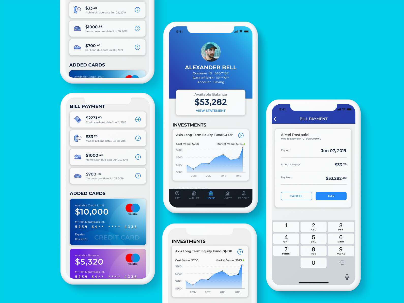 Banking App Concept by Kuldeep Mourya on Dribbble