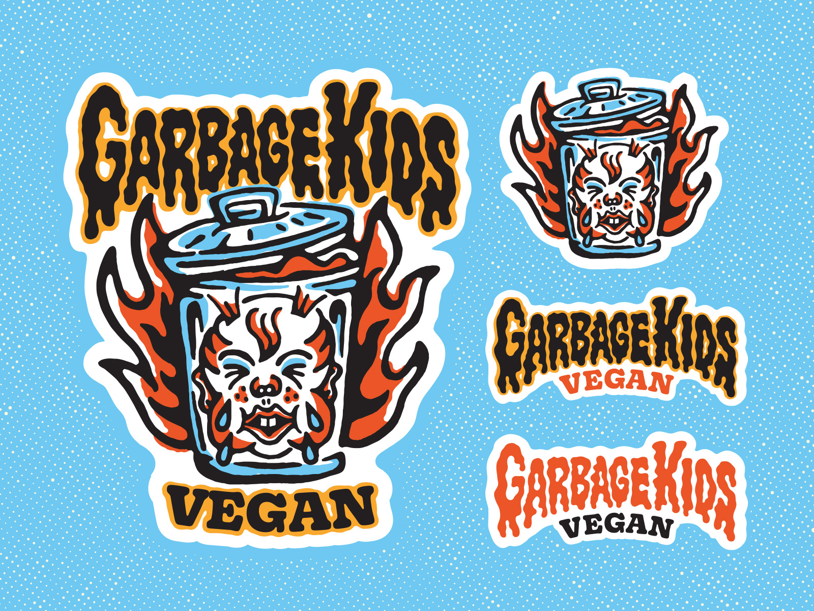 Garbage Kids Vegan by Brian Barr on Dribbble