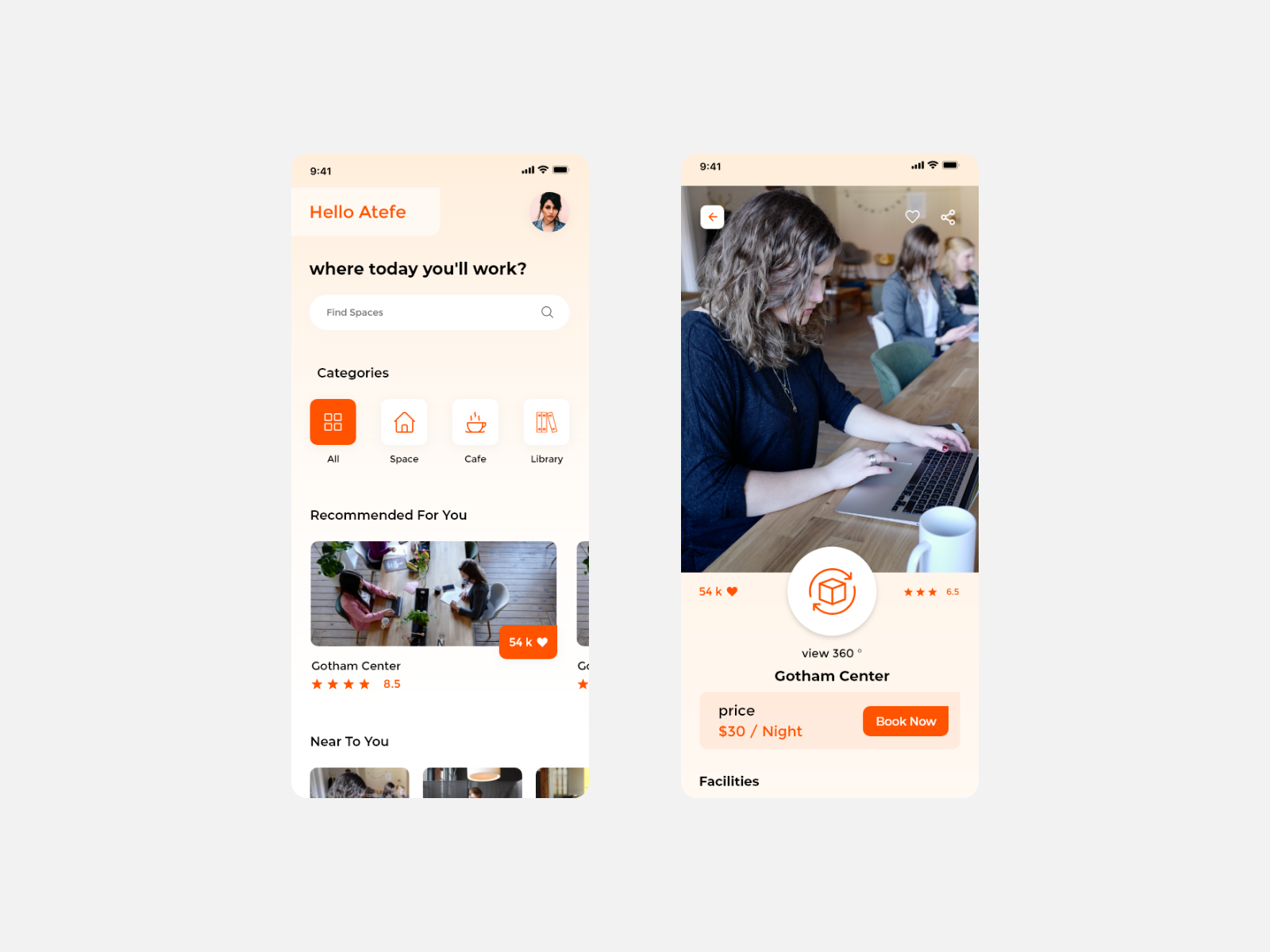 Coworking Space Booking App By Atefe Norozali On Dribbble