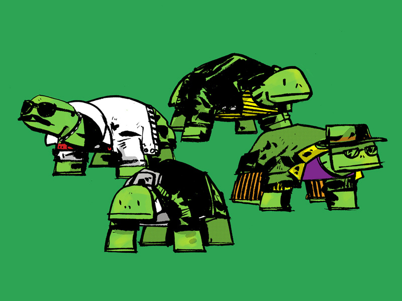 Gang Of Turtles by Mal Jones on Dribbble