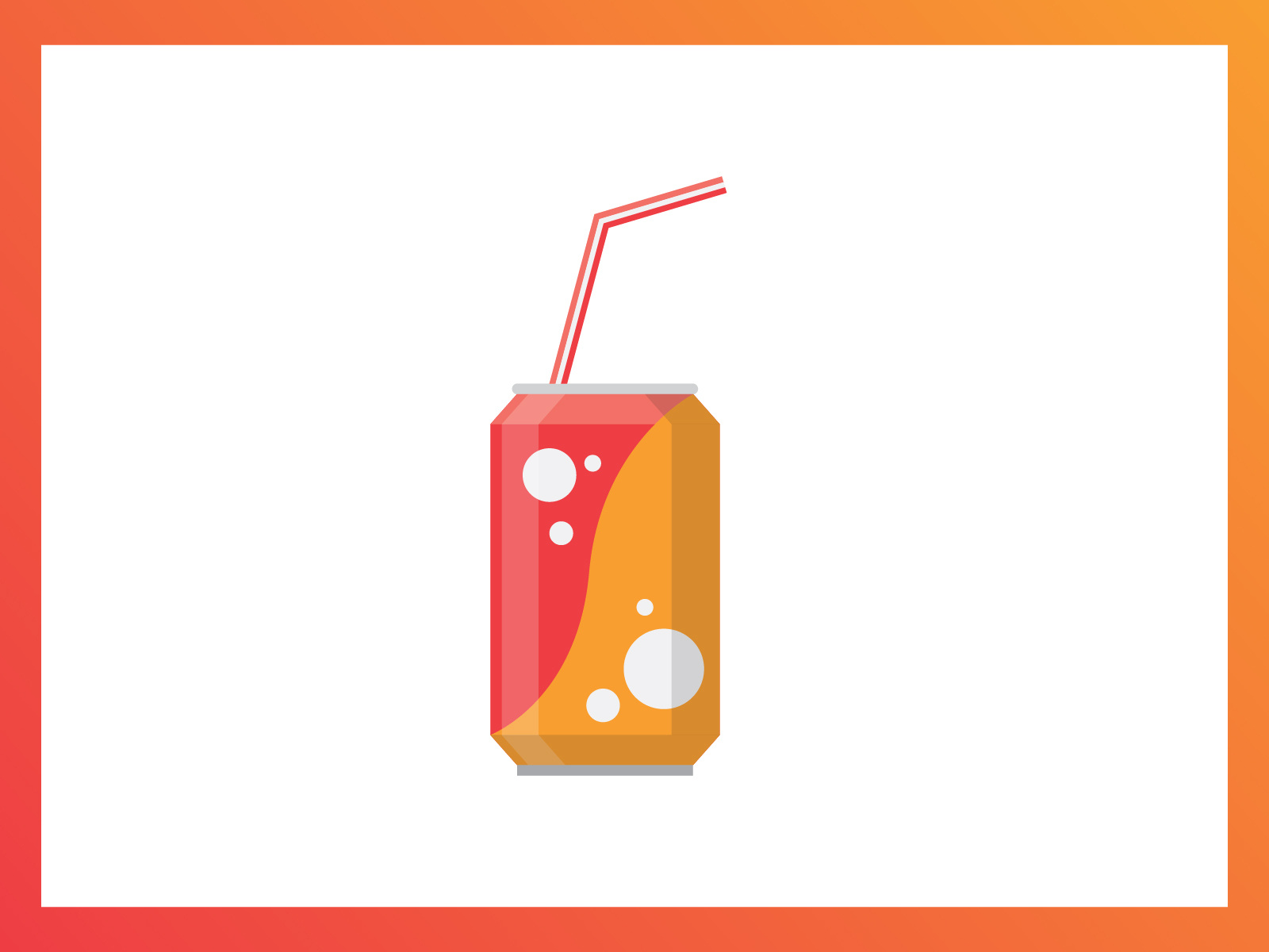 Flat can illustration by Dušan Ďurajka on Dribbble