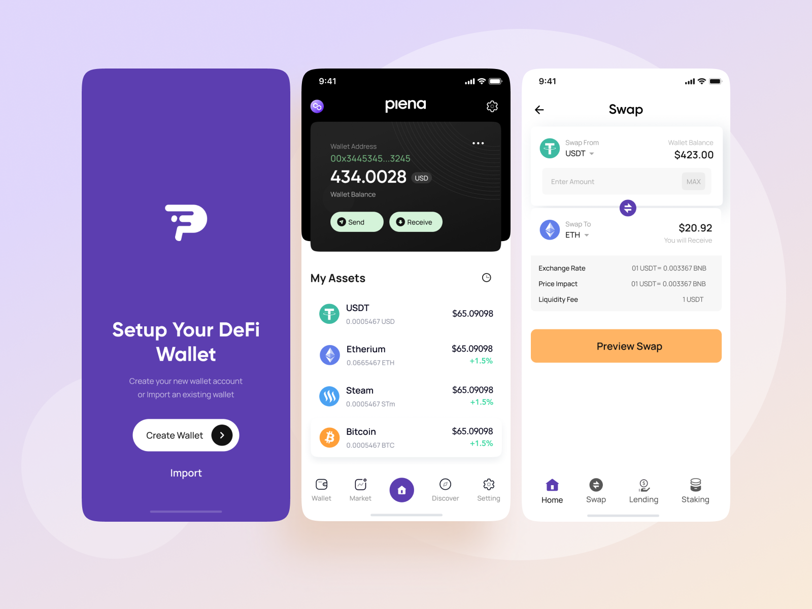 Swap UI Design by Paresh Srichandan on Dribbble