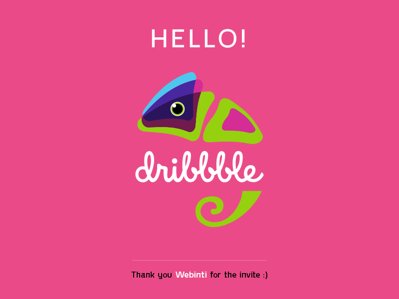 Hi Dribble by Maryna Sharova on Dribbble
