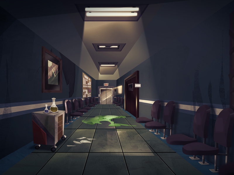 Horrible Hospital Corridor 2 by Ahmet Iltas on Dribbble